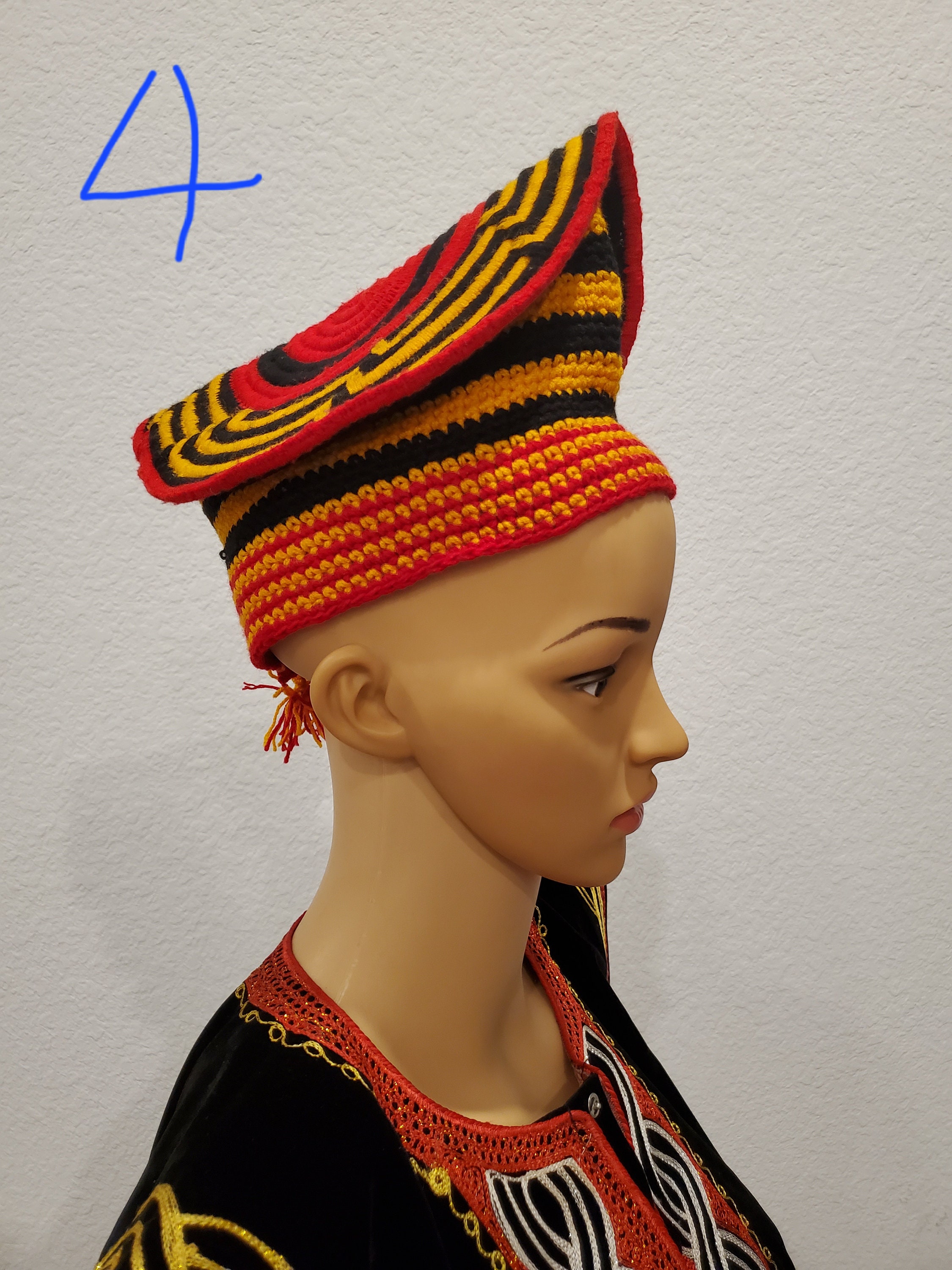 Bamenda Toghu Hat Traditional Hat African Multi Color Hats - Etsy
