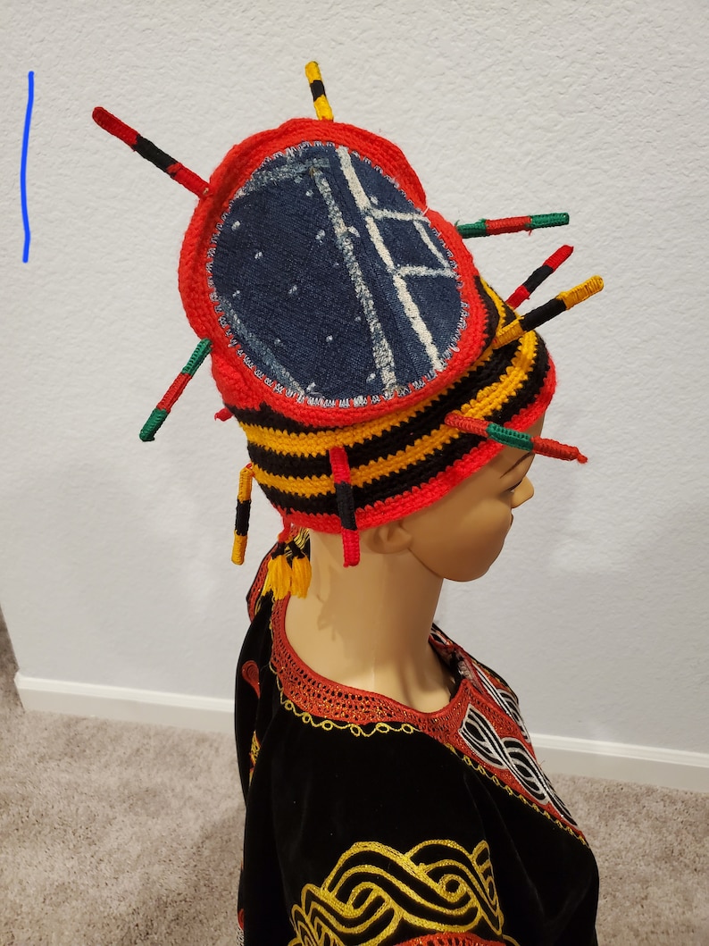Bamenda Toghu Hat Traditional Hat African Multi Color Hats - Etsy