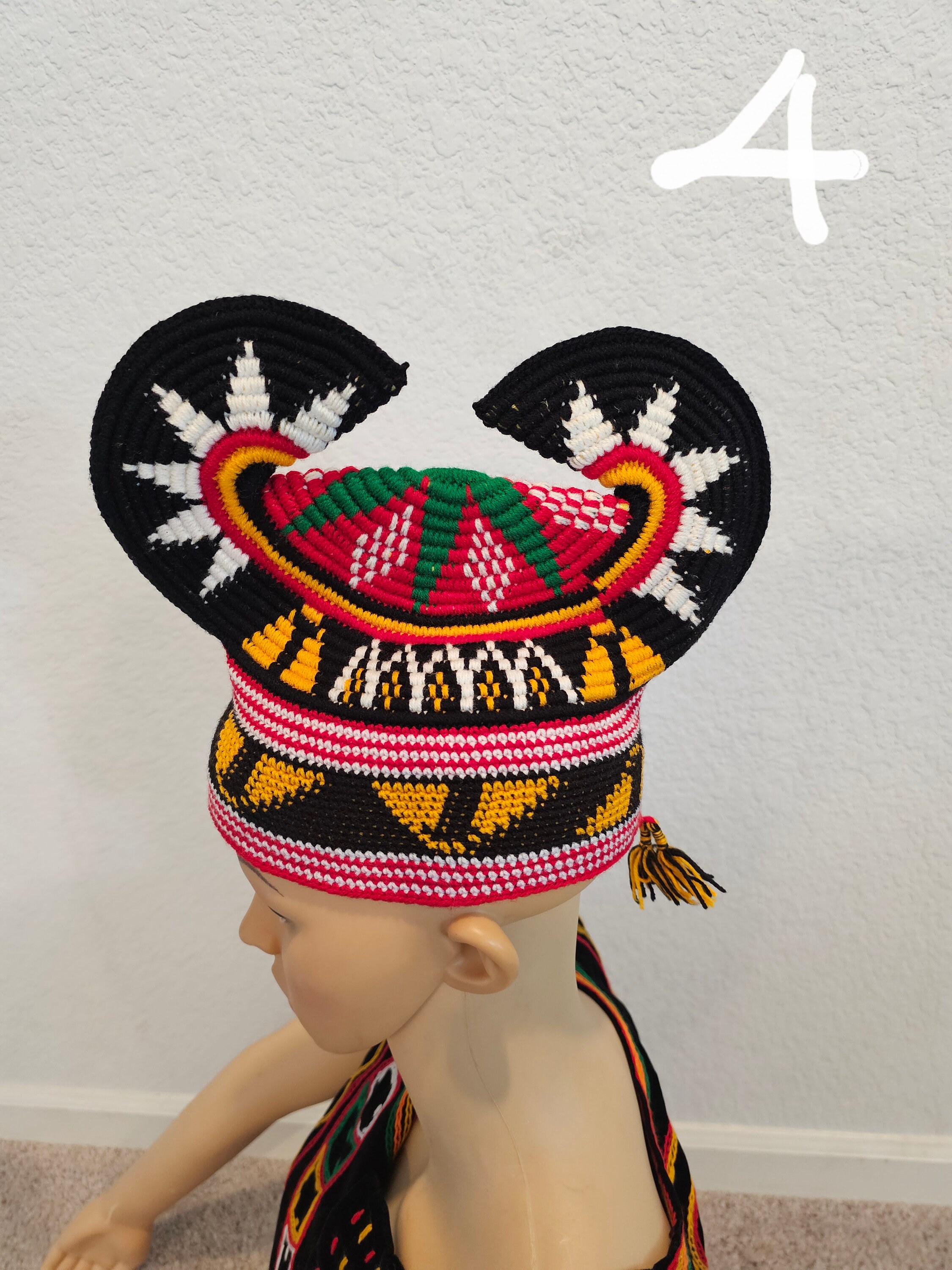 Bamenda Toghu Hat, Traditional Hat, African Multi Color Hats - Etsy