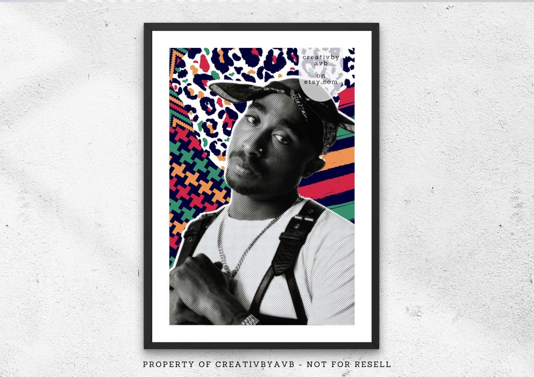 Tupac Portrait Art | African American Art | Wall Art | Tupac Print ...