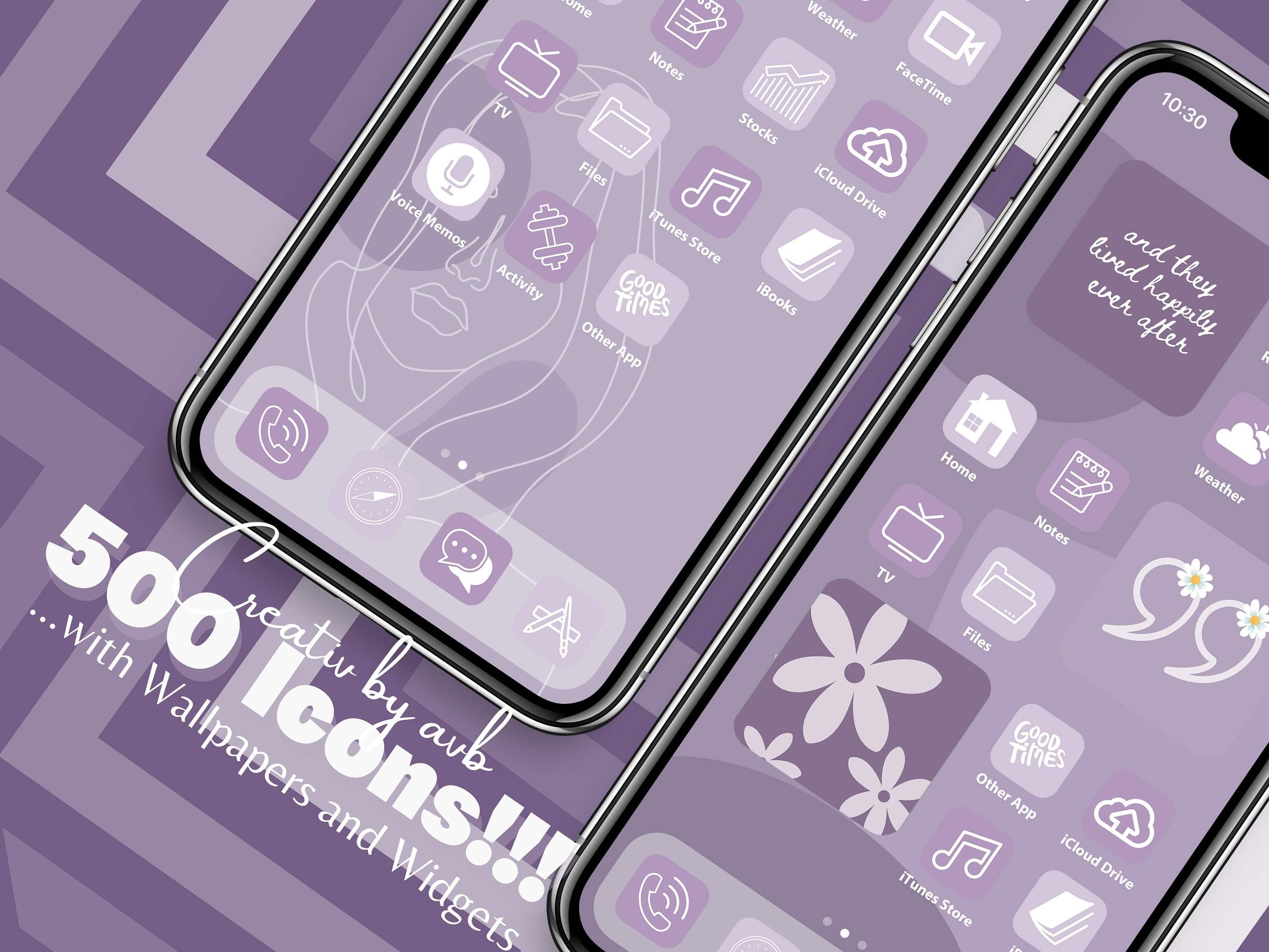 Lilac App Icons (includes Wallpapers and Widgets!) - Etsy