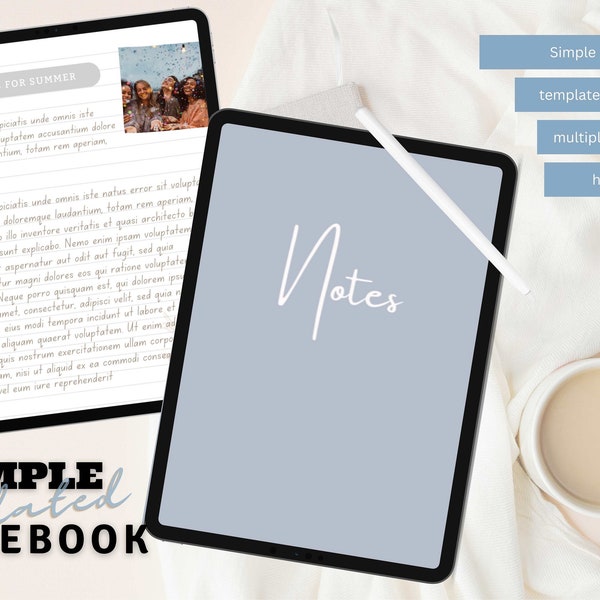 Minimal Notebook - Etsy