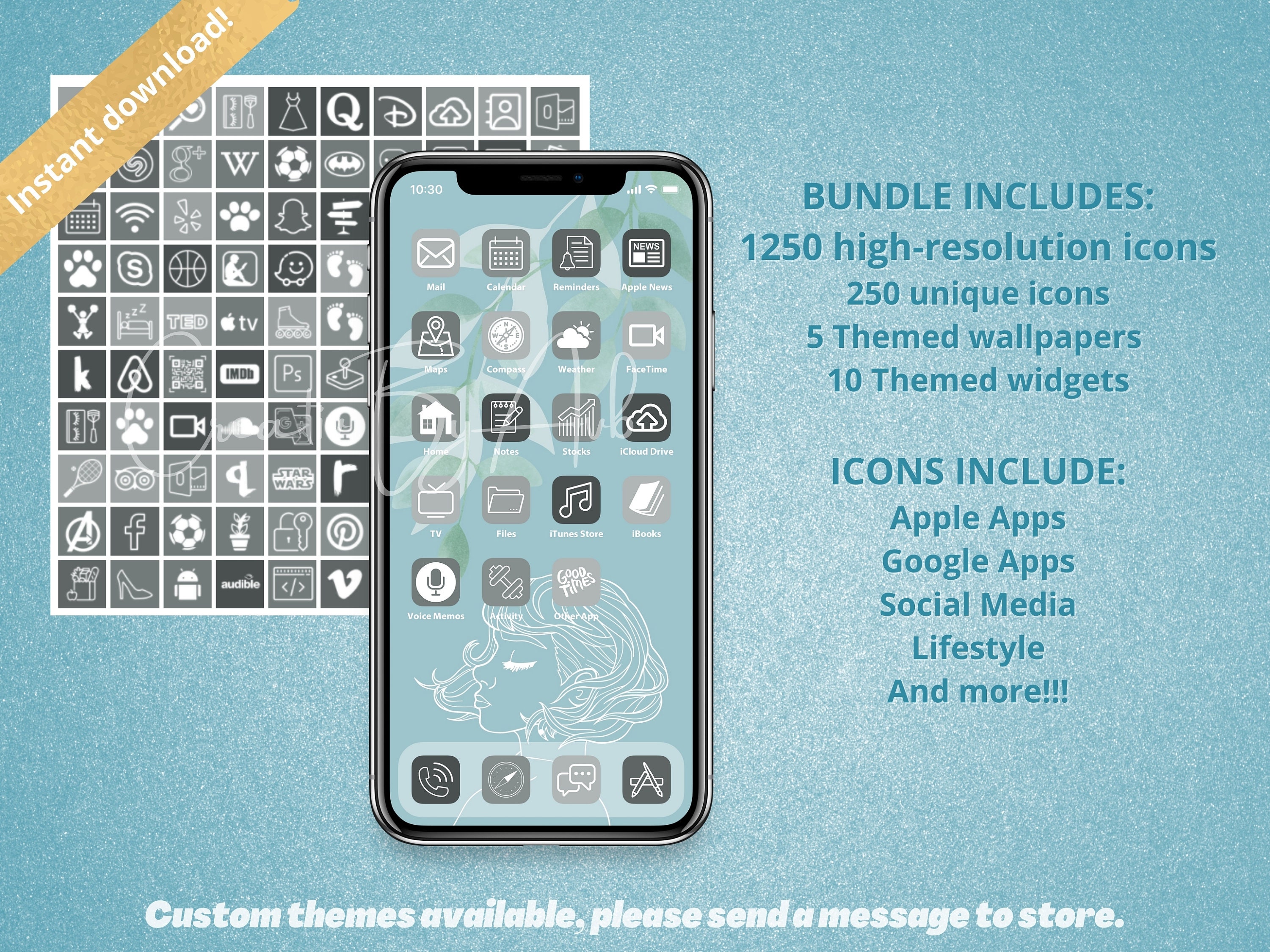 Marine App Icons (includes Wallpapers and Widgets!) - Etsy