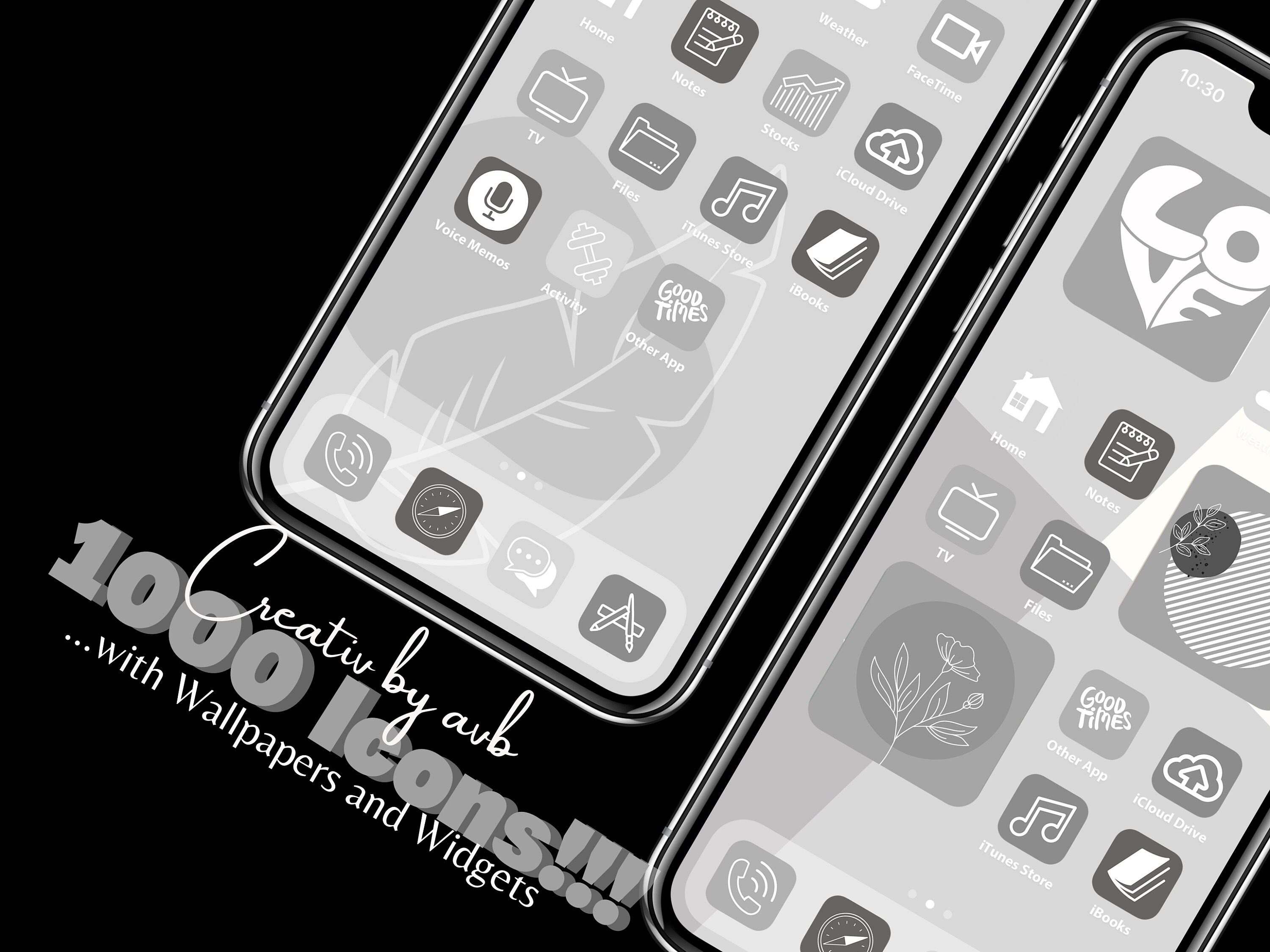 Gray App Icons (includes Wallpapers and Widgets!) - Etsy UK