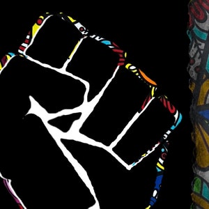 Black Power Poster Colourful Portrait Art Afro Art Wall Art African ...