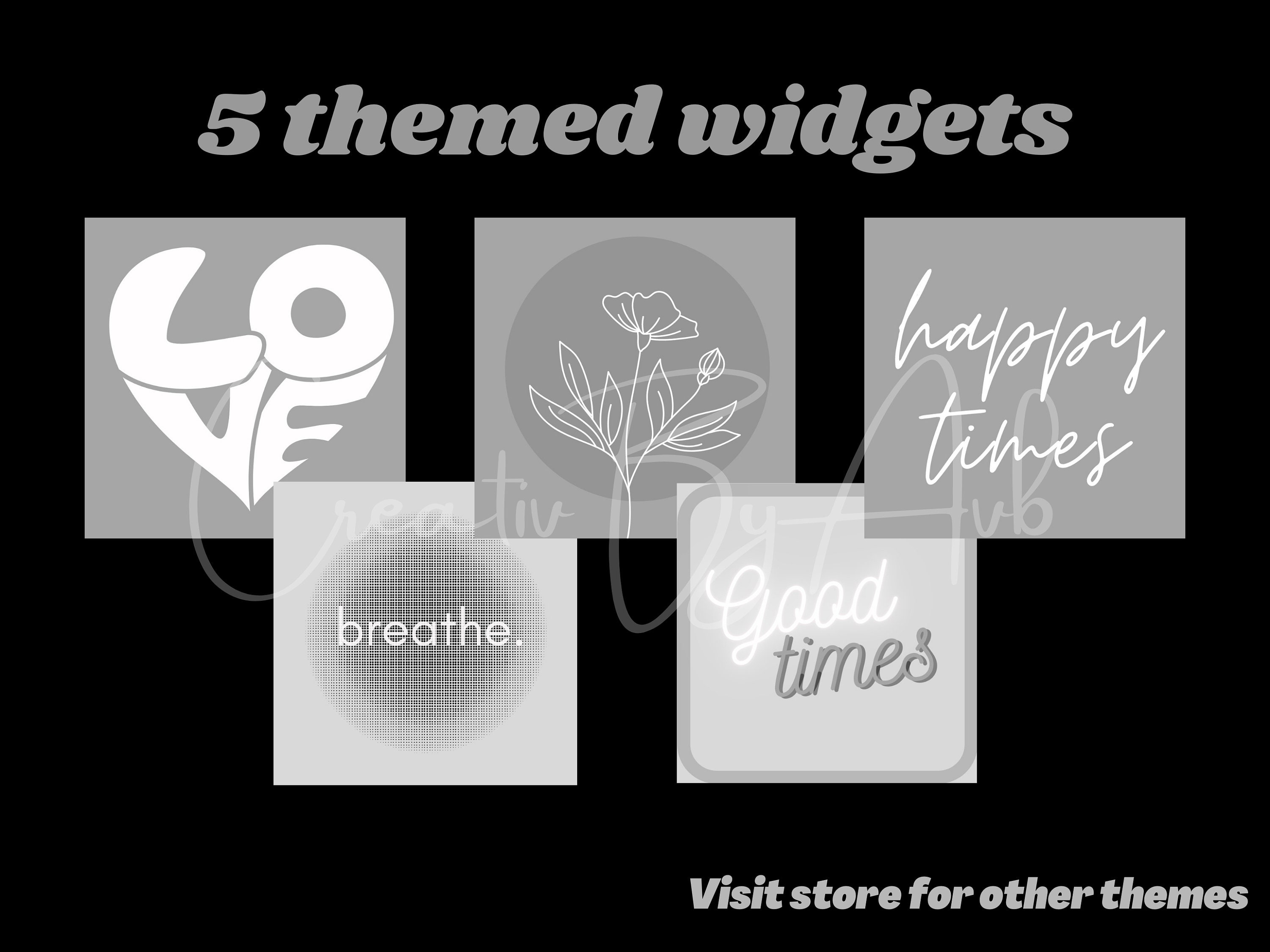 Gray App Icons (includes Wallpapers and Widgets!) - Etsy UK