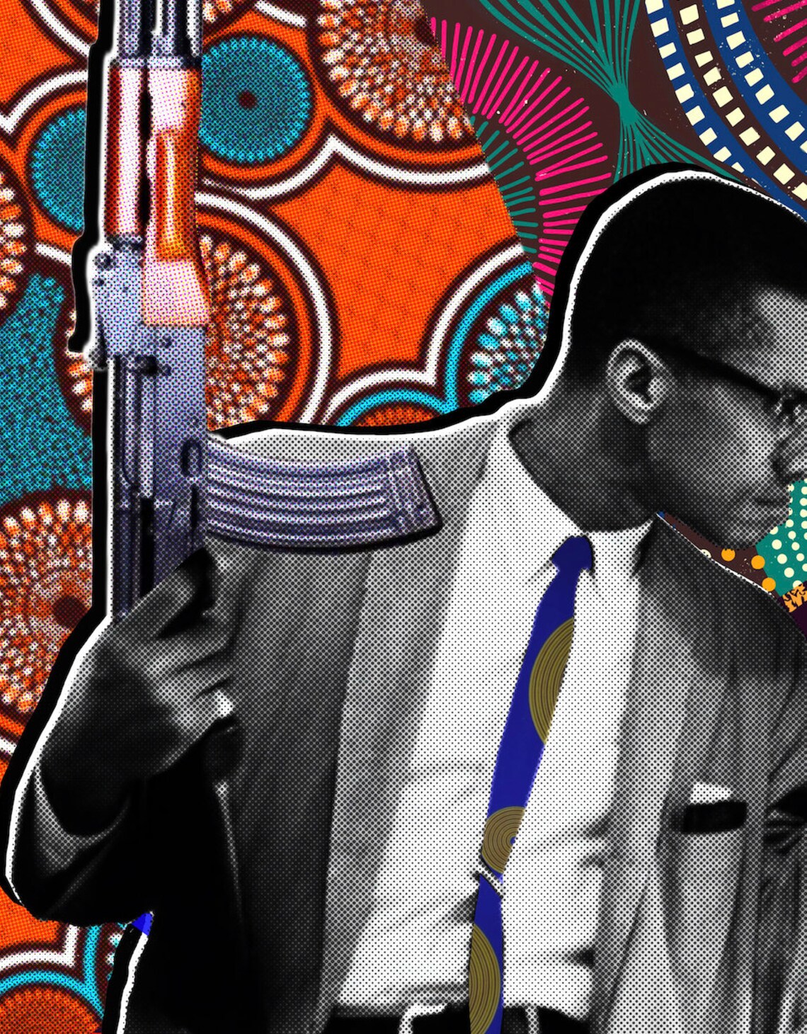 Malcolm X Art Colourful Portrait Art Afro Art Wall Art - Etsy