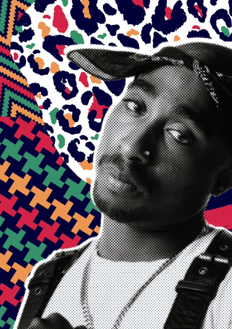 Tupac Portrait Art African American Art Wall Art Tupac Print 2pac ...