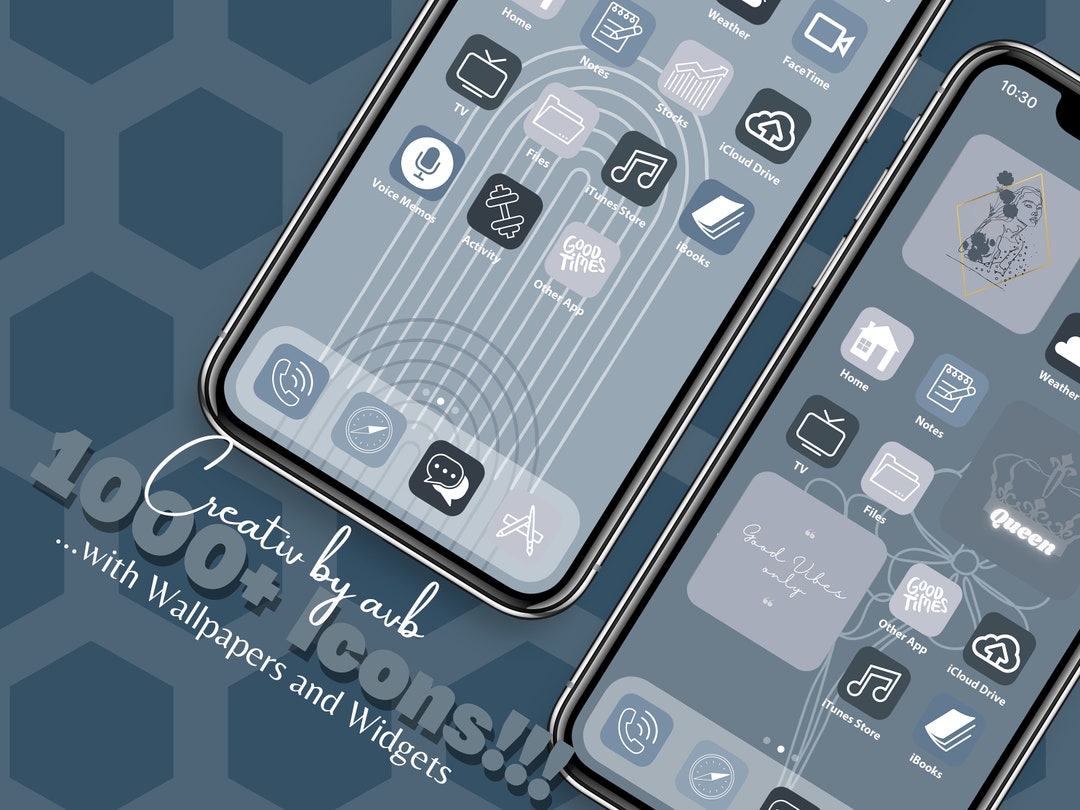 Pale Blue APP Icons (includes Wallpapers and Widgets!) - Etsy