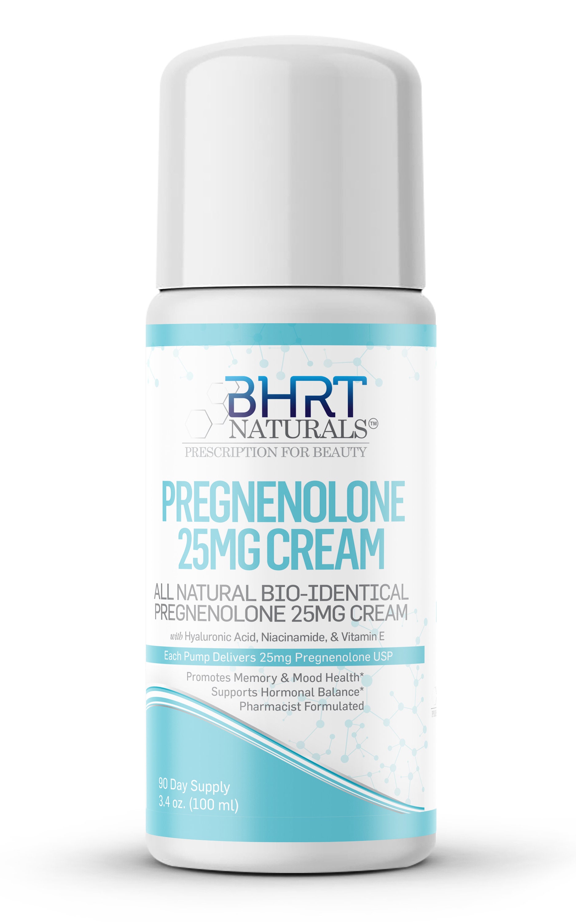 Pregnenolon-Creme-Ergänzung 25 mg vom Apotheker formuliert 90-Tage ...