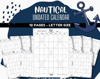 Nautical Calendar - Etsy