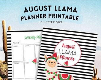 May Llama Planner Printable Calendar Monthly Goals Daily - Etsy