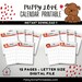Puppy Love Undated Calendar Printable | Puppy Calendar Printable ...