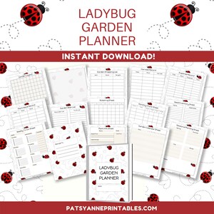 Ladybug Garden Planner Printable | Garden Planner Notebook | Garden ...