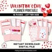 Valentine Day Planner Printable Valentine Day Planner Candy Heart ...