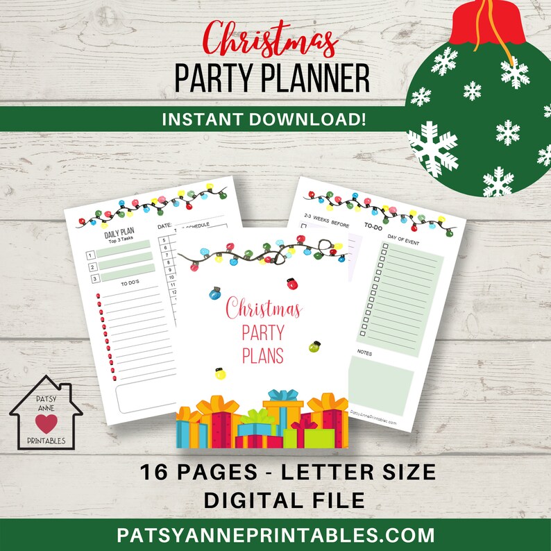Christmas Party Bundle Christmas Party Printable Instant Download - Etsy