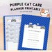 Blue Cat Care Planner Printable Instant Download - Etsy