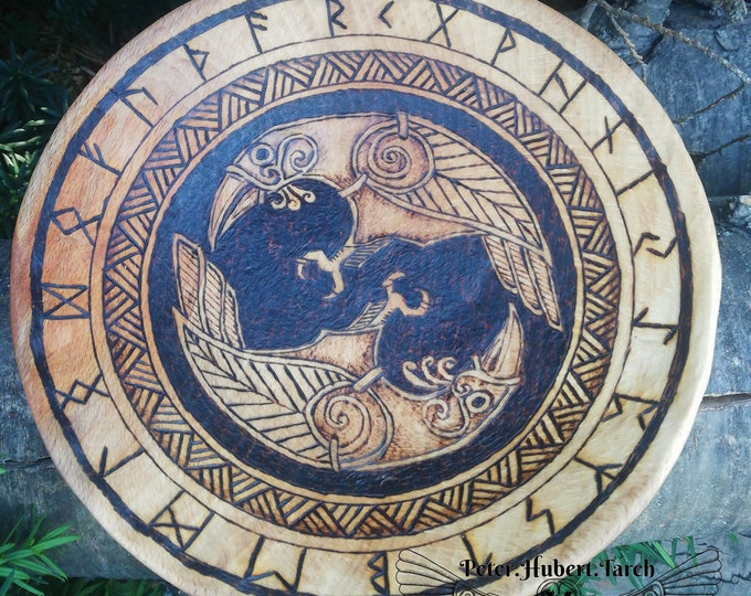 Odin Offering Bowl, Runes Bowl, Odin Allfather Altar Statue, Norse ...