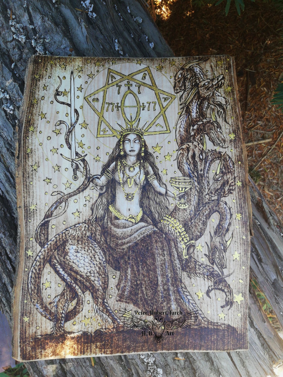 BABALON Great Mother Babalon Scarlet Woman and Dragon - Etsy