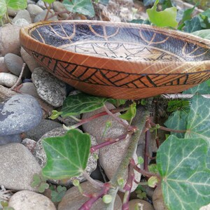 VIKING BOWL Protection Bowl Wooden Bowl With Protection Norse Symbols ...