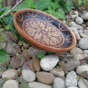 VIKING BOWL Protection Bowl Wooden Bowl With Protection Norse Symbols ...