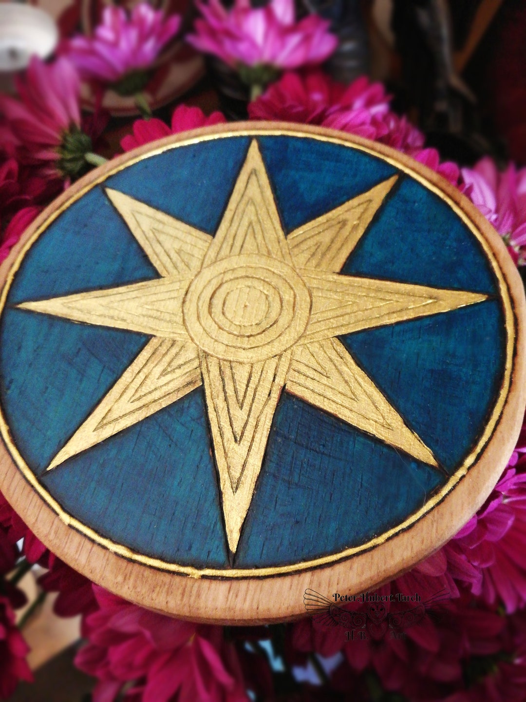 INANNA Seal Goddess Inanna Inanna Star Seal-astarthe-ishtar Wooden Gift ...