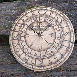 RUNIC CALENDAR Half-month Rule of the Runes the Zodiac Eight Holidays of the Year - Etsy