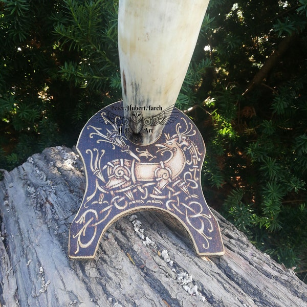 Drinking Horn Stand - Etsy