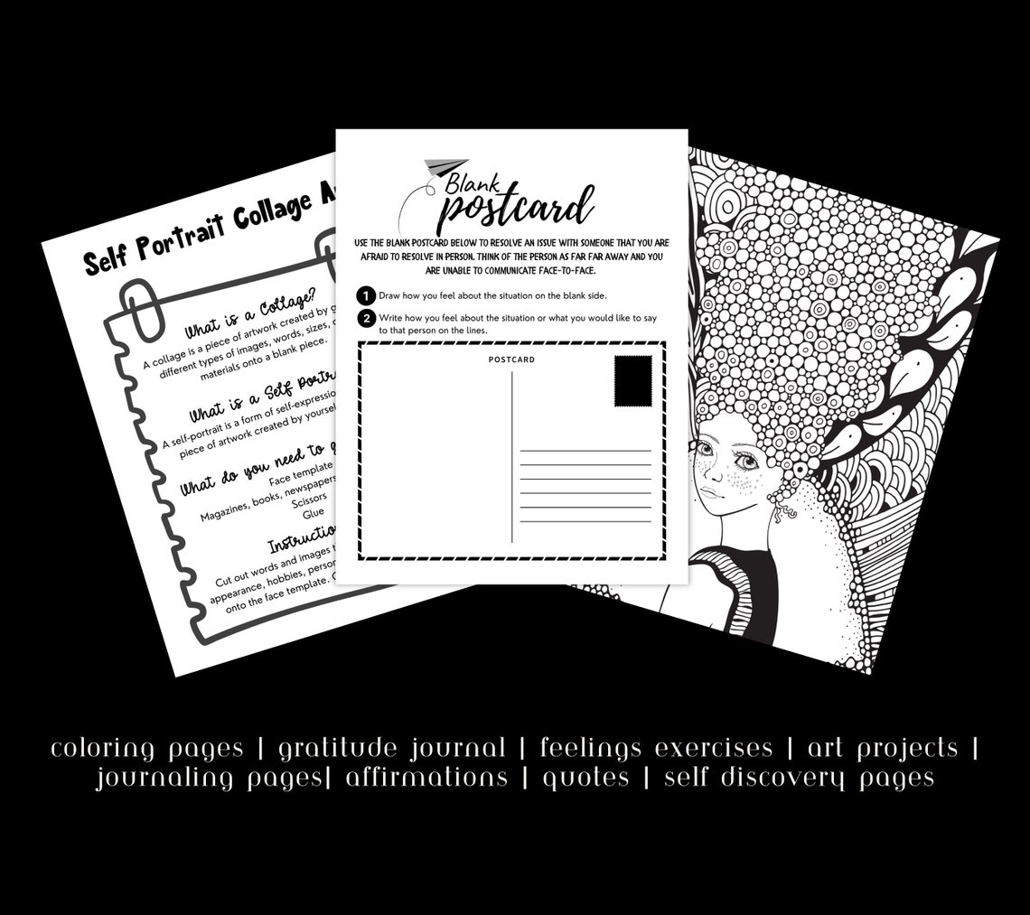 Printable Anxiety Worksheet, Teen Girl Worksheets, Teen Worksheets ...