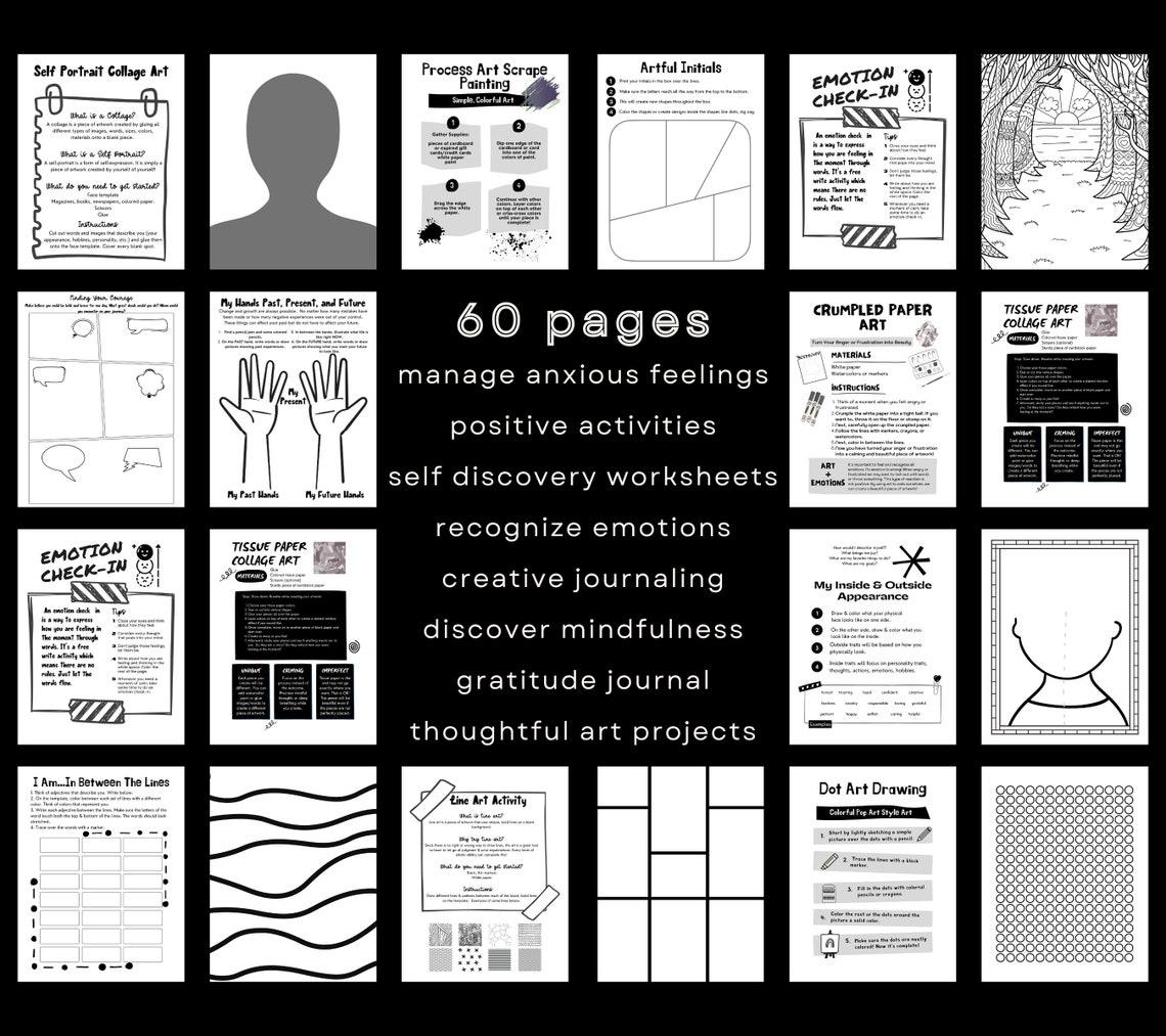 Printable Anxiety Worksheet, Teen Girl Worksheets, Teen Worksheets ...