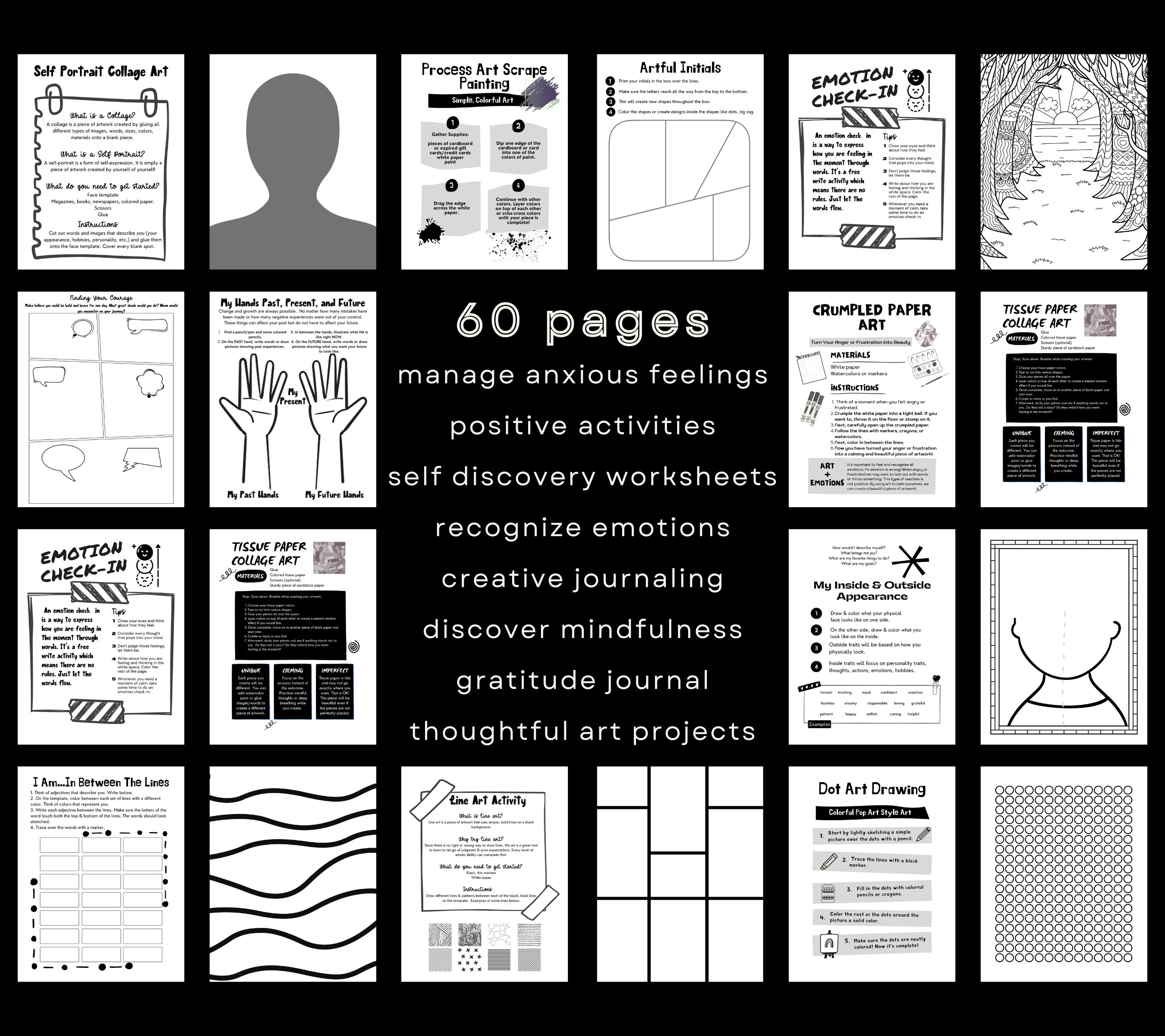 Printable Anxiety Worksheet, Teen Girl Worksheets, Teen Worksheets ...