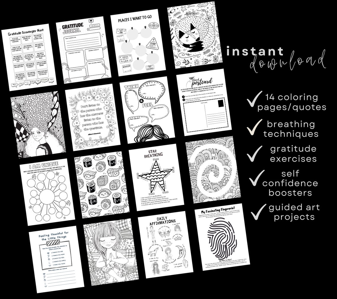 Printable Anxiety Worksheet, Teen Girl Worksheets, Teen Worksheets ...