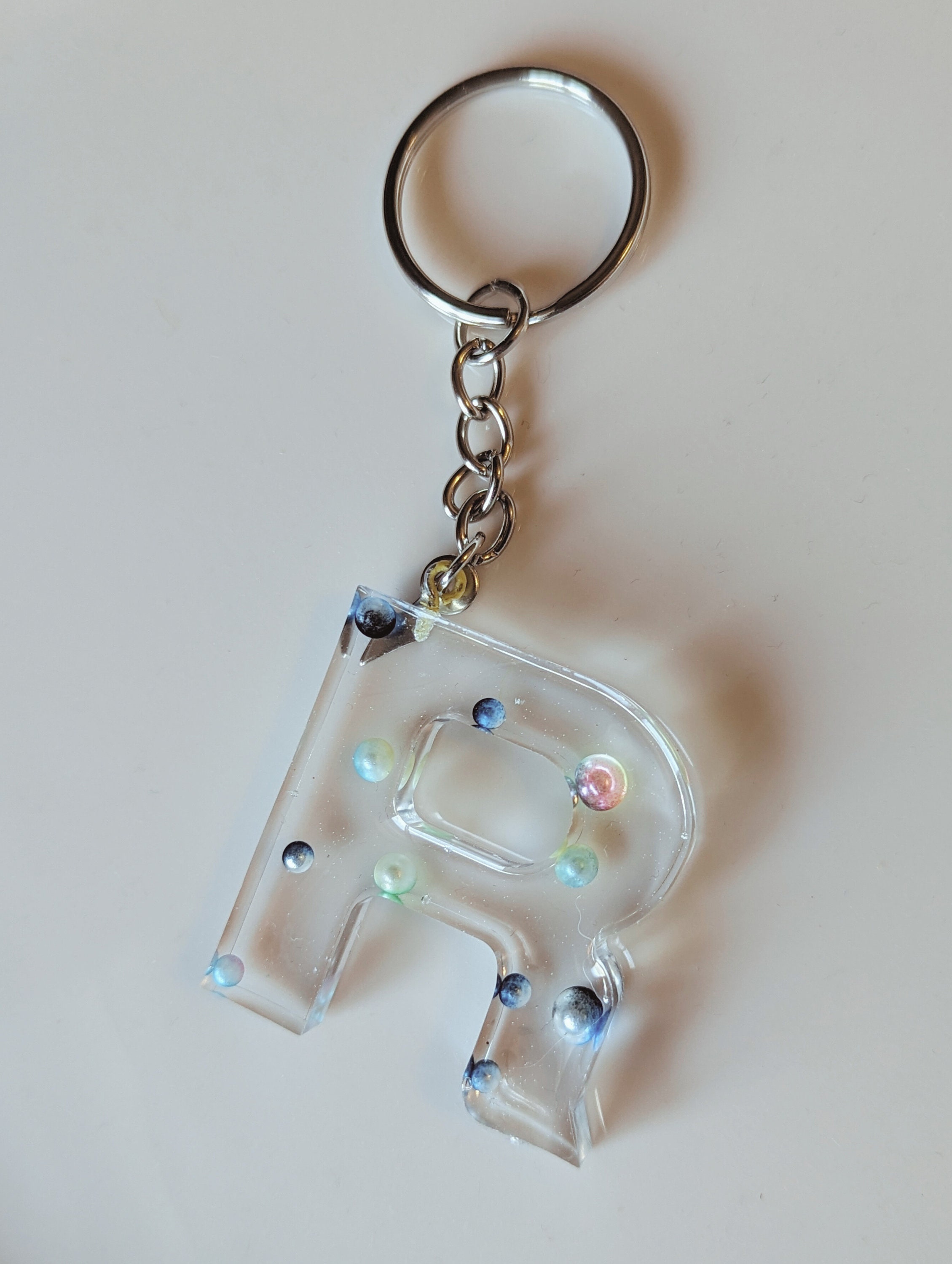 Custom Resin Alphabet Letter Keychain With Tassell - Etsy