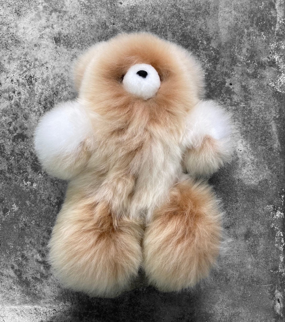 Alpaca fur teddy bear handmade toy extremely soft / Alpaca | Etsy