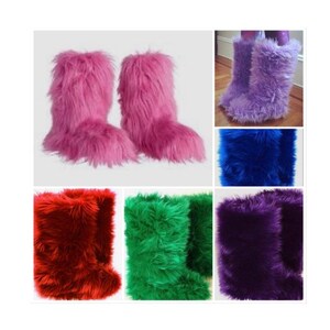 Genuine Alpaca fur boots alpaca boots from Peru unisex | Etsy