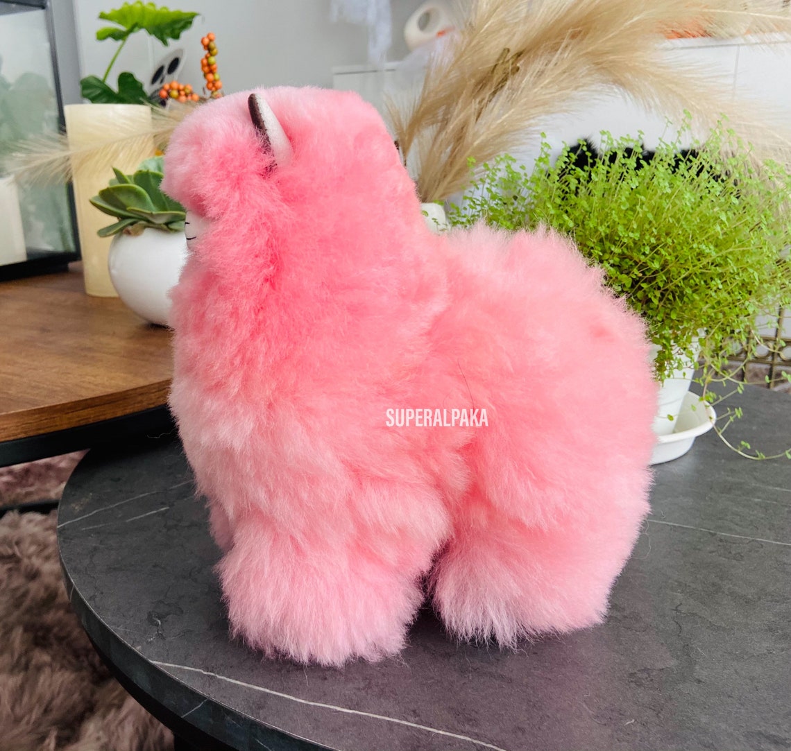 Pink Alpaca Fur Toy Handmade Extremely Soft / Alpaca - Etsy