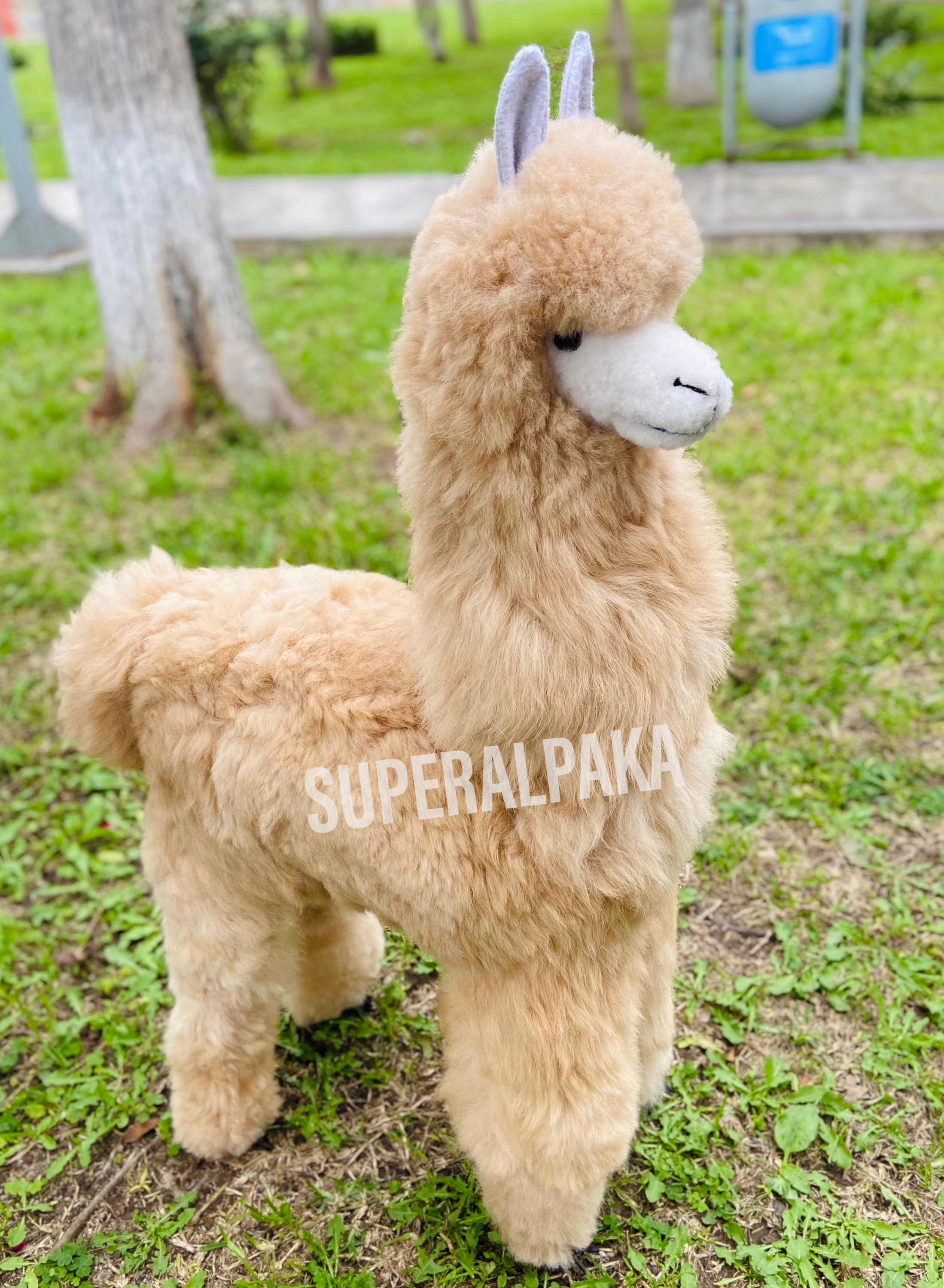 Big Alpaca fur toy Handmade Alpaca big stuffed Animal | Etsy