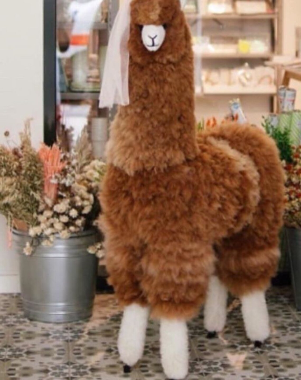 Big Alpaca Fur Toy Handmade Alpaca Big Stuffed Animal - Etsy