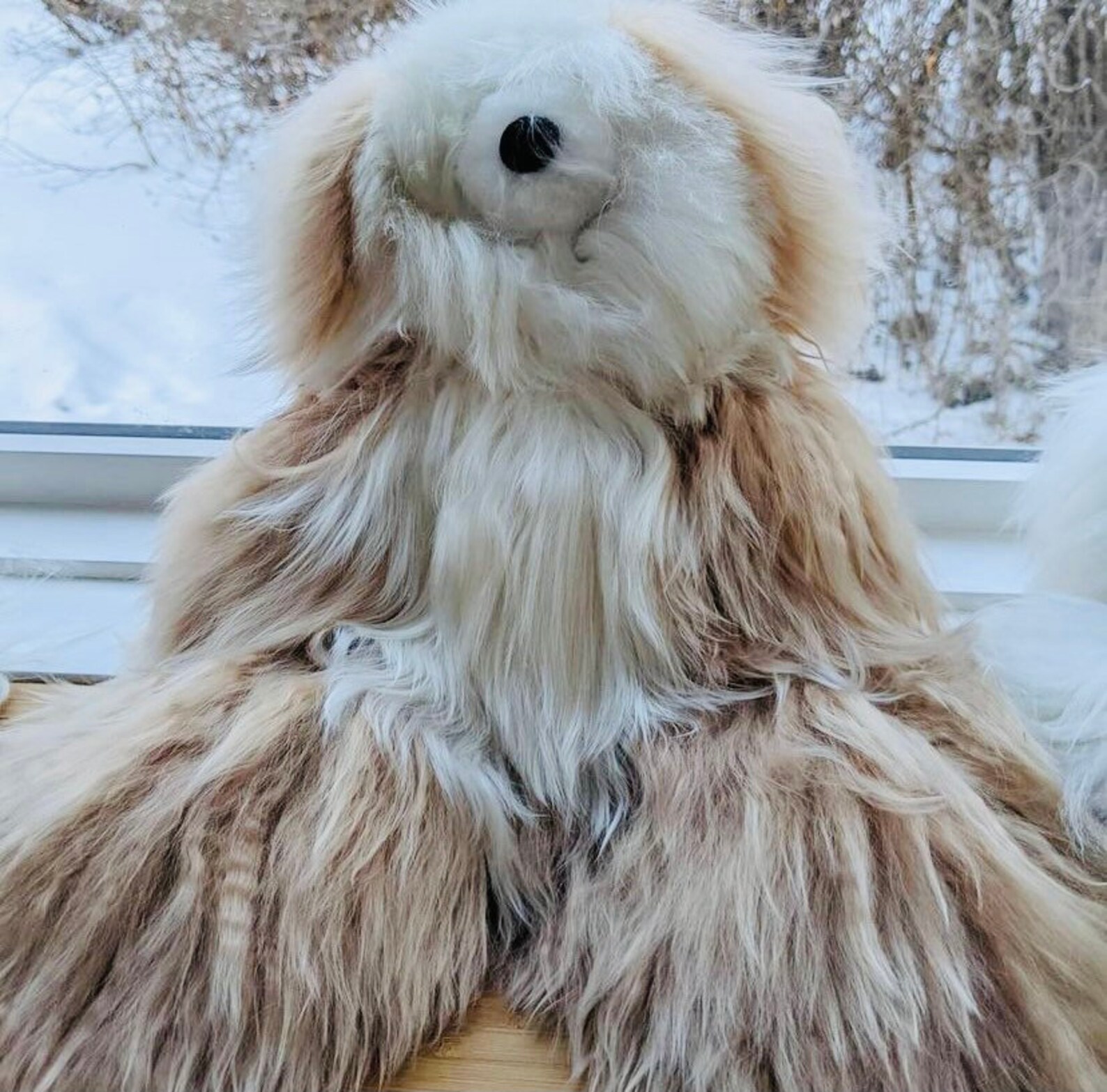Alpaca fur teddy bear handmade Alpaca Stuffed Animal Plush | Etsy