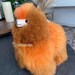 Orange Alpaca Fur Toy Handmade Extremely Soft / Alpaca - Etsy