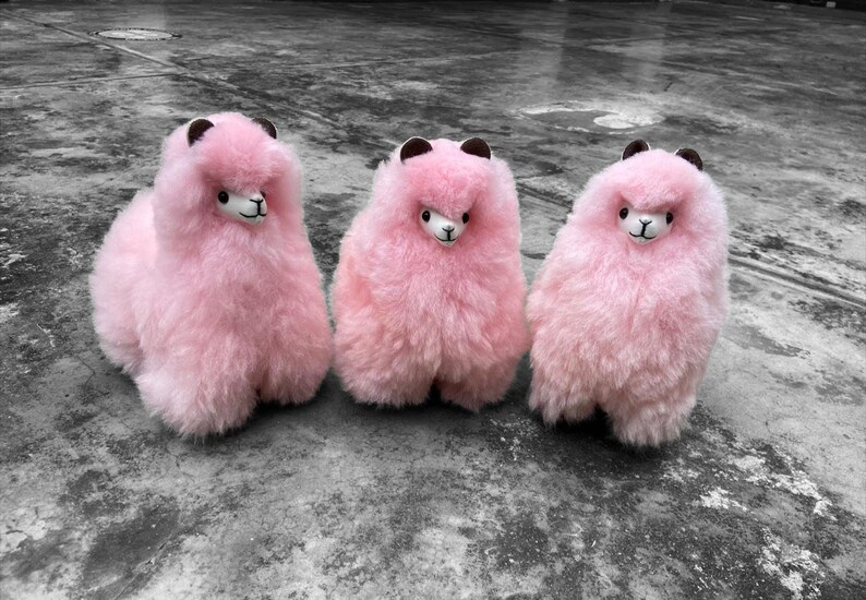 Pink Alpaca Fur Toy Handmade Extremely Soft / Alpaca - Etsy
