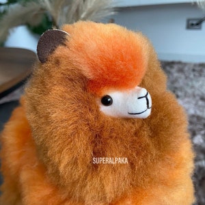 Orange Alpaca Fur Toy Handmade Extremely Soft / Alpaca - Etsy