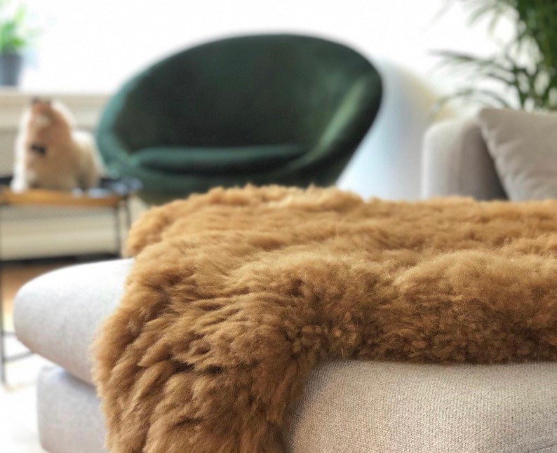 Luxurious genuine Alpaca fur rug Alpaca real fur rug Plush | Etsy
