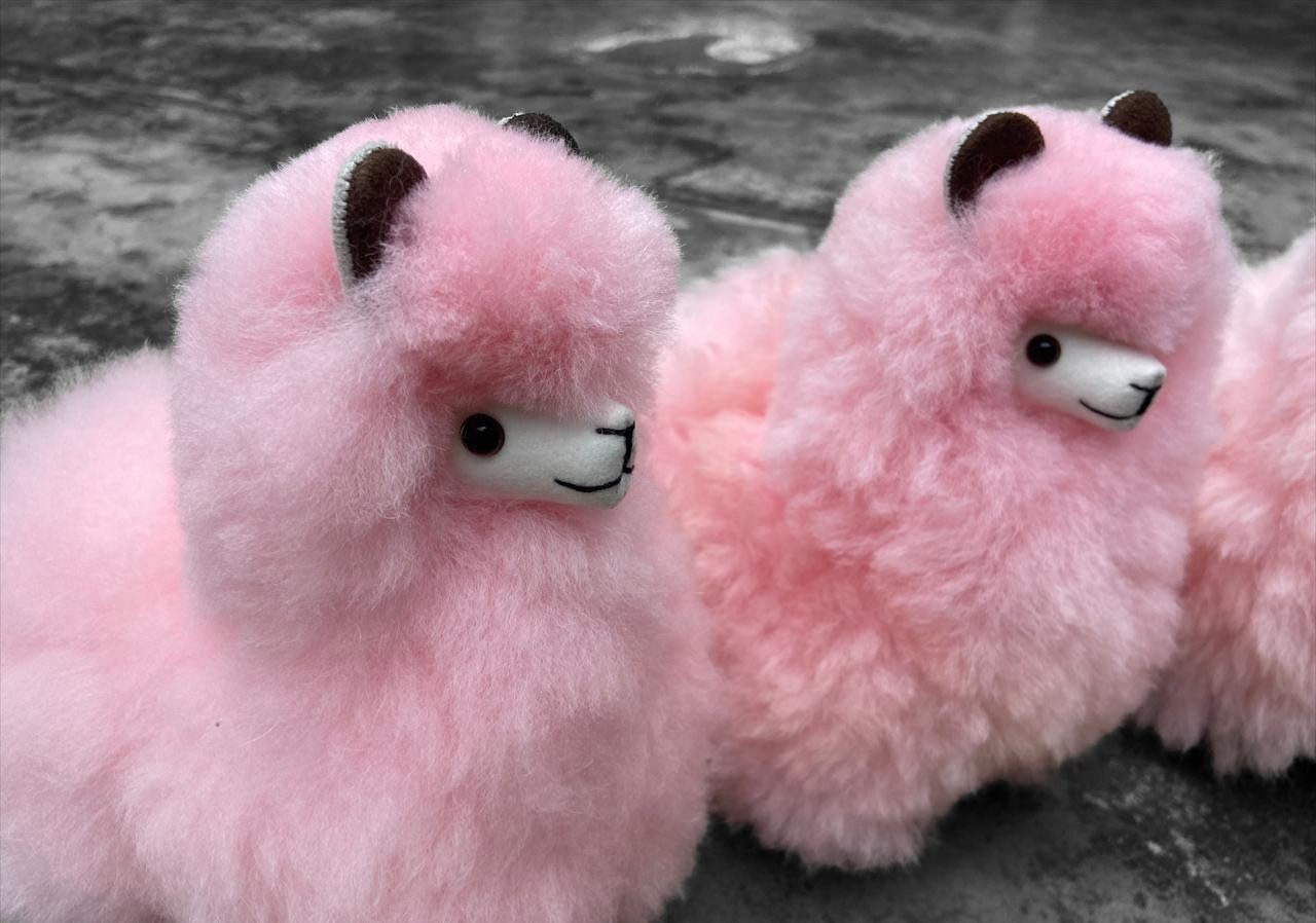 Pink Alpaca Fur Toy Handmade Extremely Soft / Alpaca - Etsy