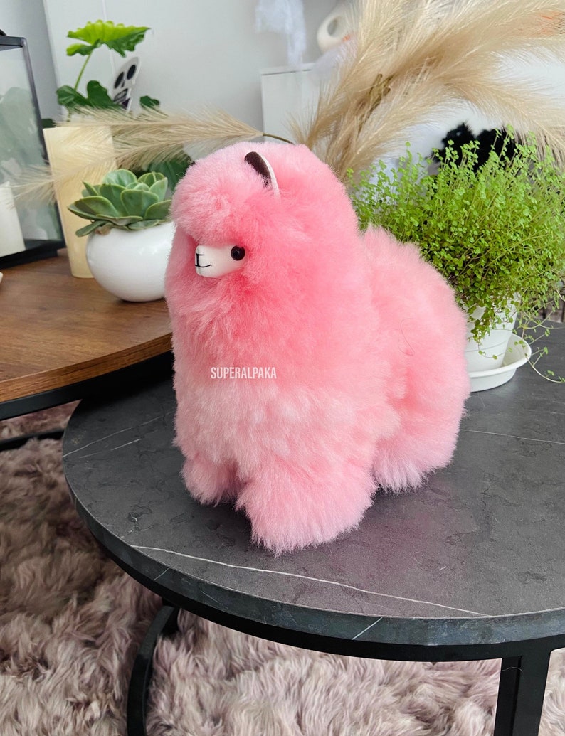 Pink Alpaca Fur Toy Handmade Extremely Soft / Alpaca - Etsy