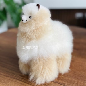 Alpaca fur toy handmade extremely soft / Alpaca Stuffed Animal Plush Alpaca Fur / Llama fur ...