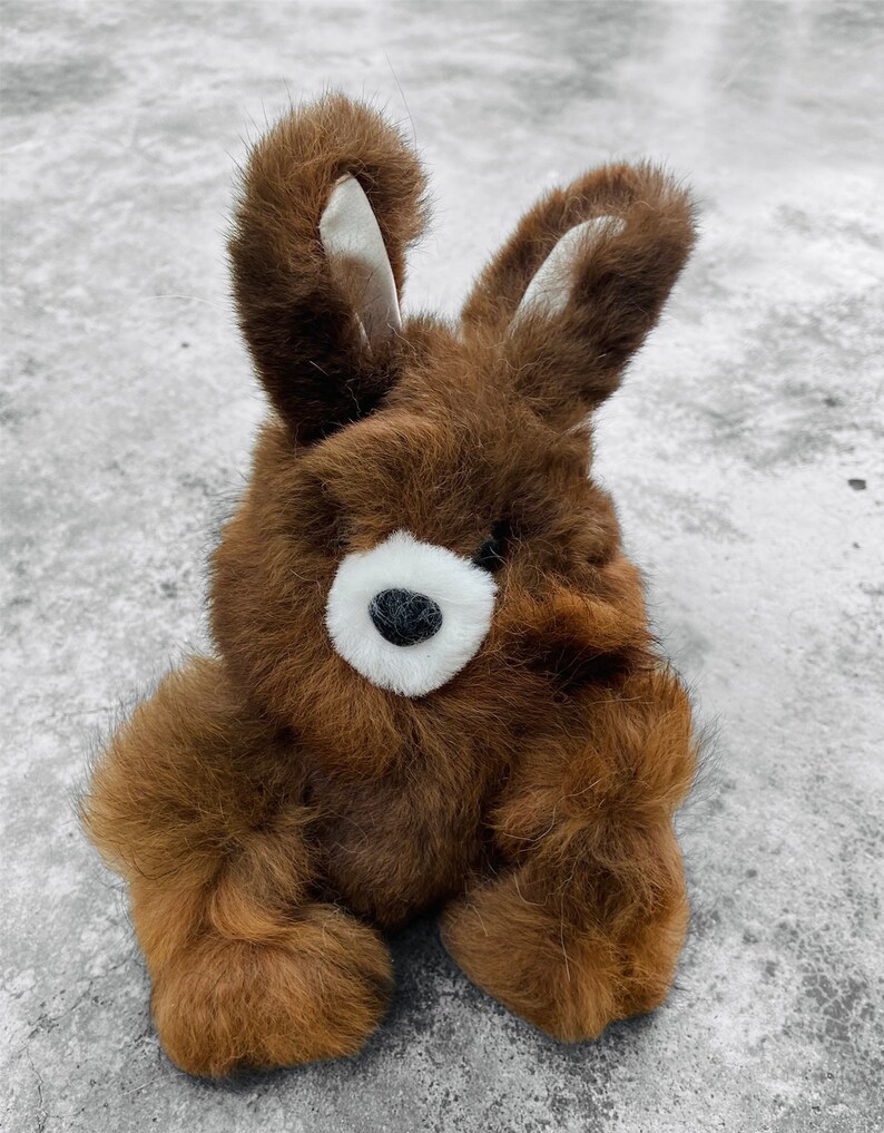 Rabbit Fur Toy Made From 100% Alpaca Fur Extremely Soft / - Etsy