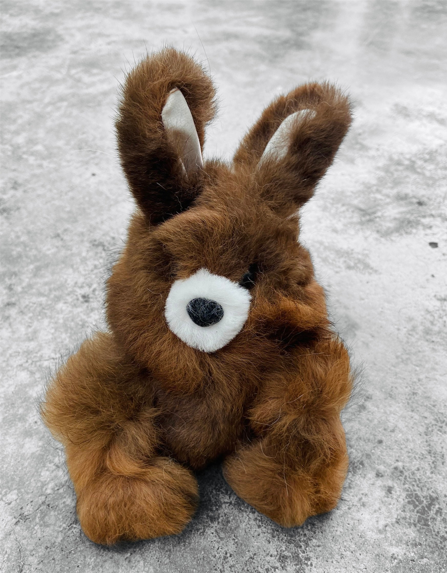 Rabbit fur toy Made From 100% Alpaca Fur extremely soft / - Etsy Polska