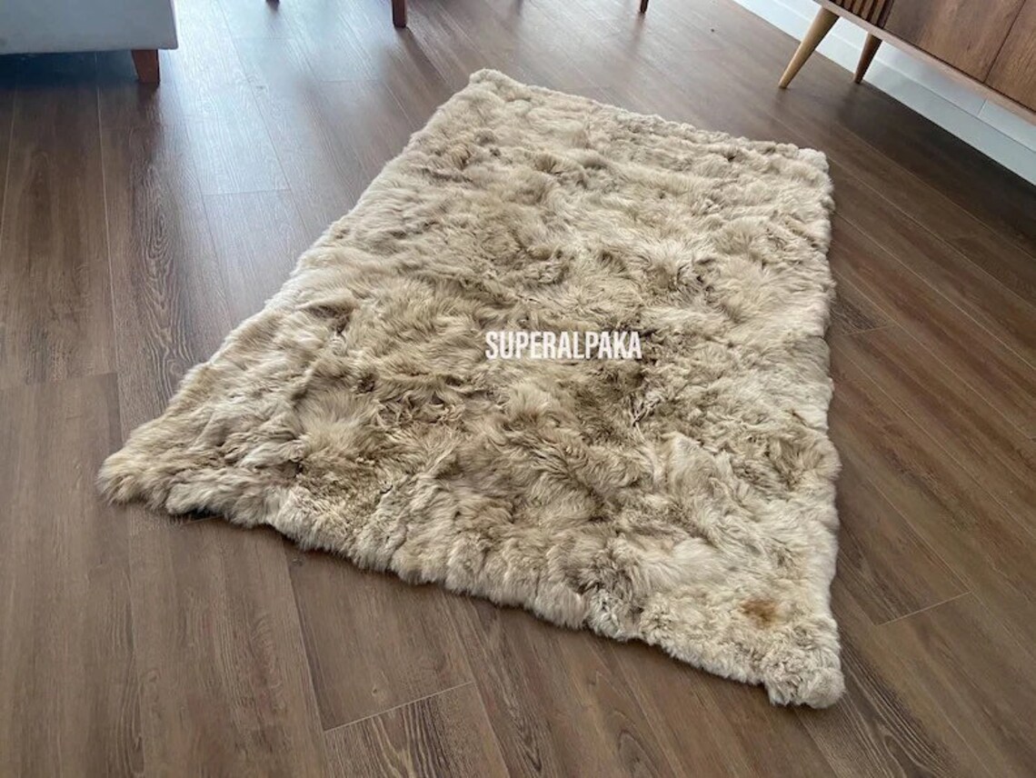 Customize Your Alpaca Rug Handmade in Peru Alpaca Real Fur - Etsy