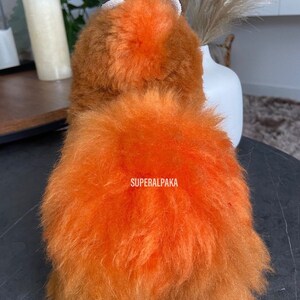 Orange Alpaca Fur Toy Handmade Extremely Soft / Alpaca - Etsy